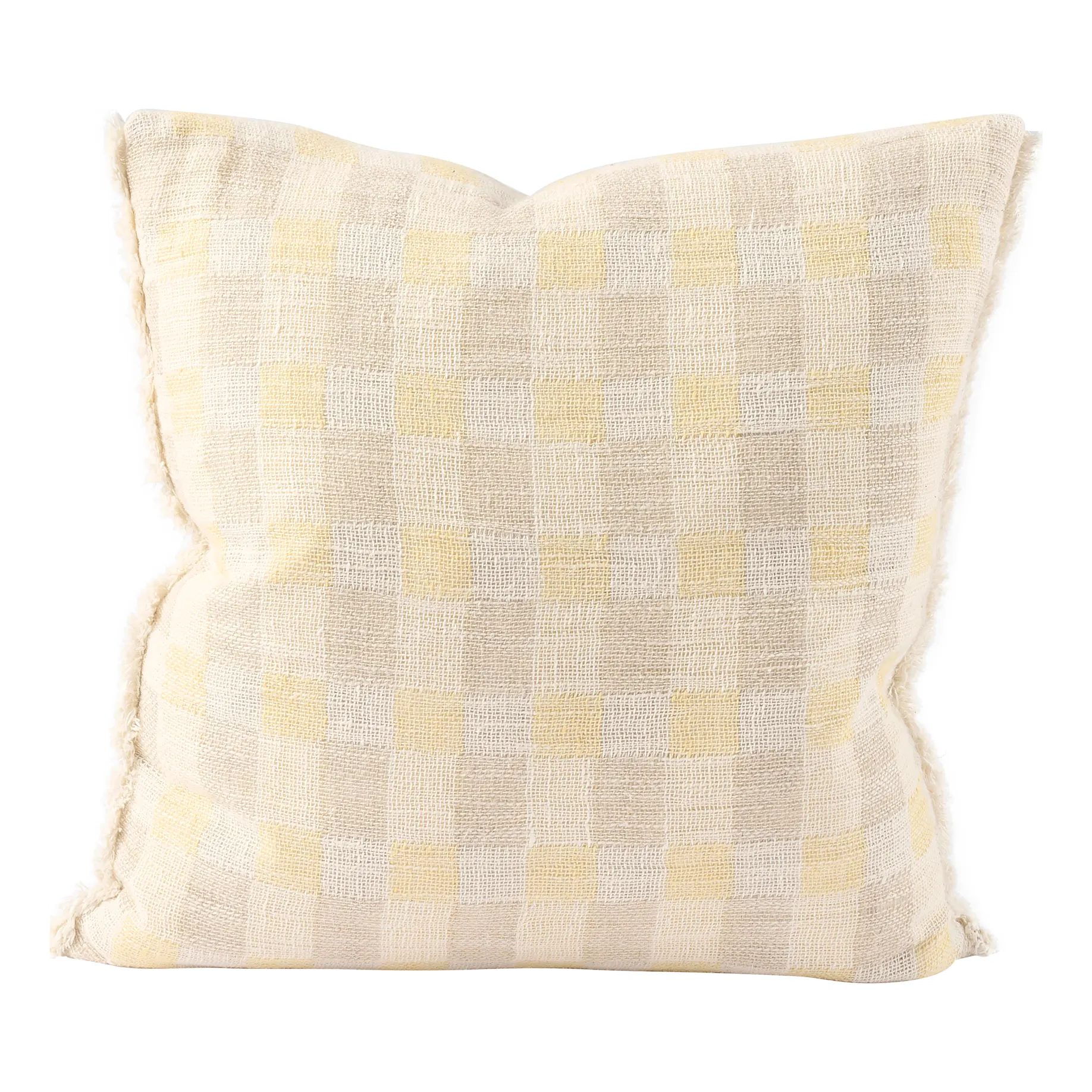 Yellow Fabric Cushions