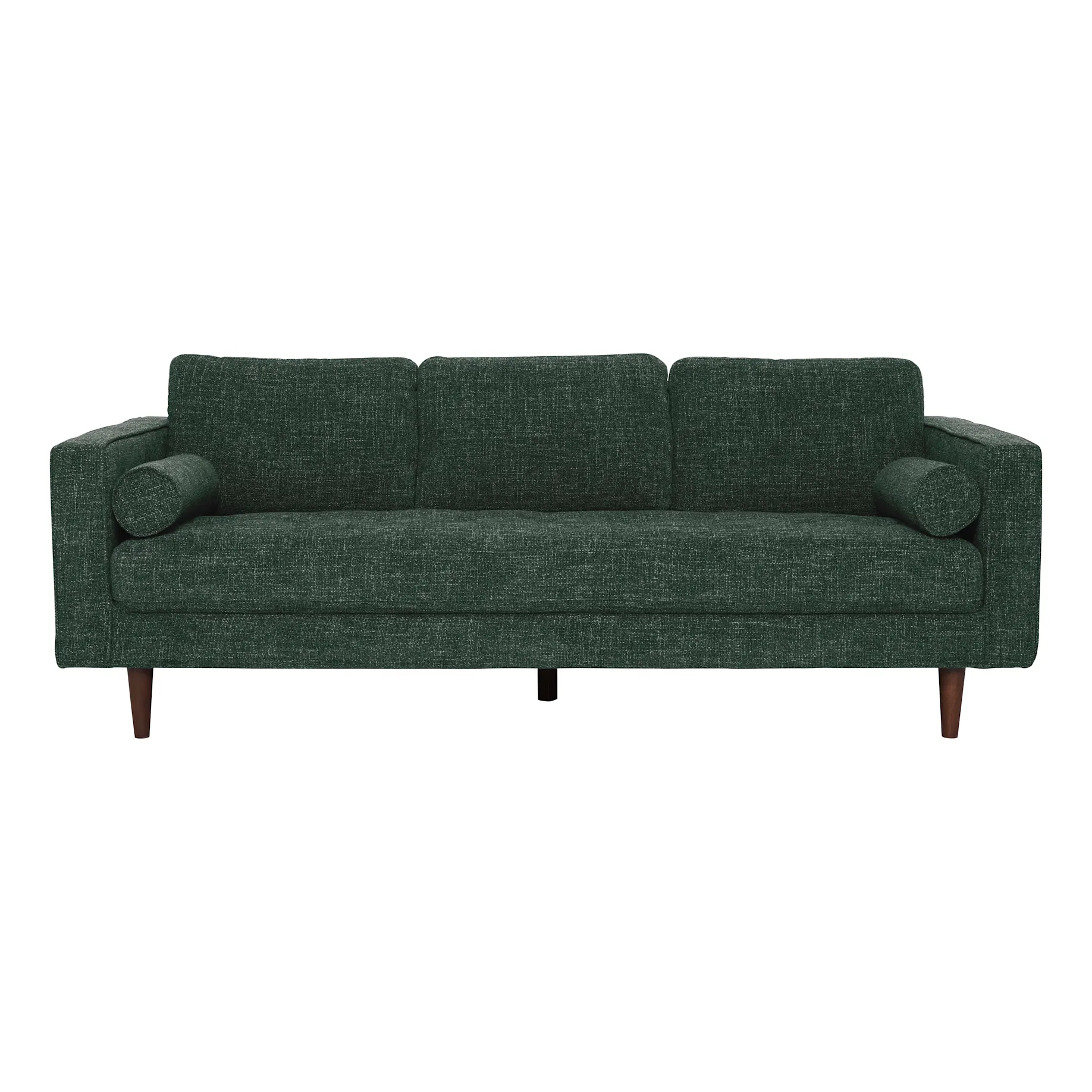 3 Seater Green Fabric Sofas