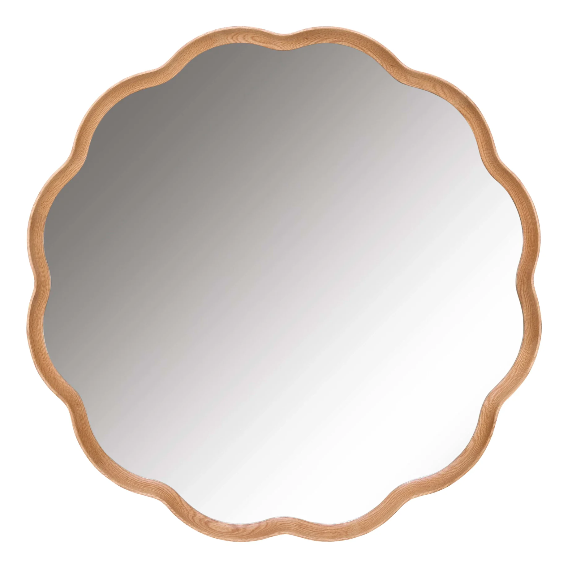 Brown Round Mirrors
