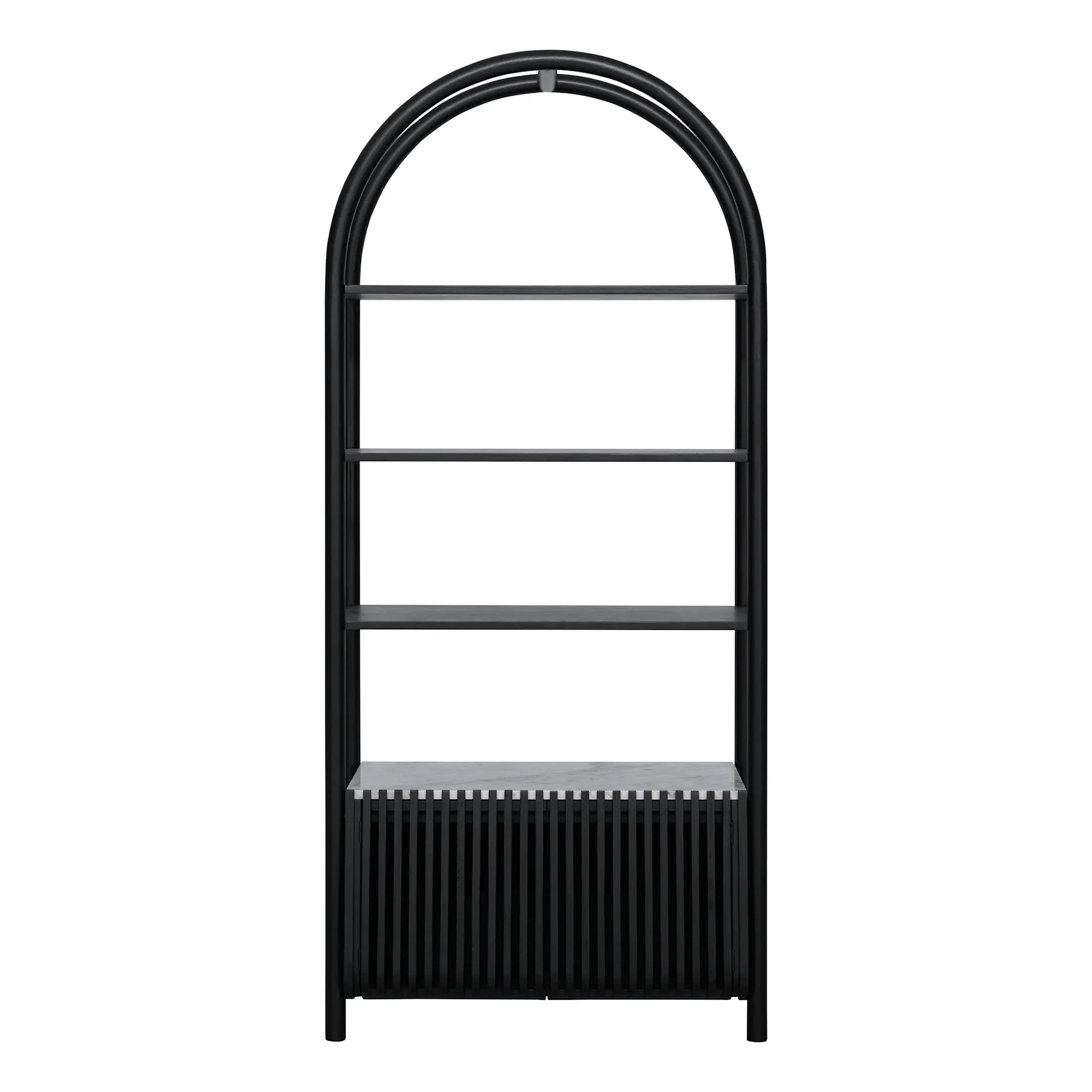 Black Timber Bookcases