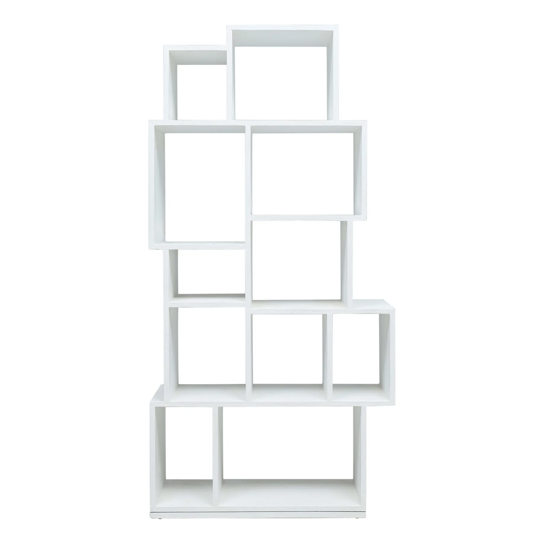 White Mid Century Bookcases